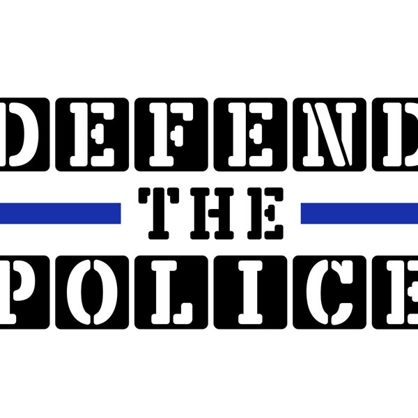 Defend the Police Car Decal - Etsy