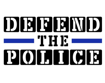 Defend the Police Car Decal - Etsy