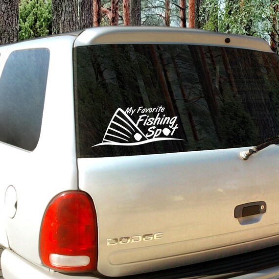 Redfish Favorite Fishing Spot Car Decal | Etsy