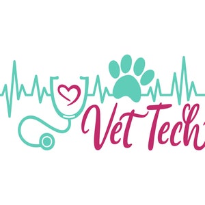 Vet Tech Vinyl Car Decal - Etsy