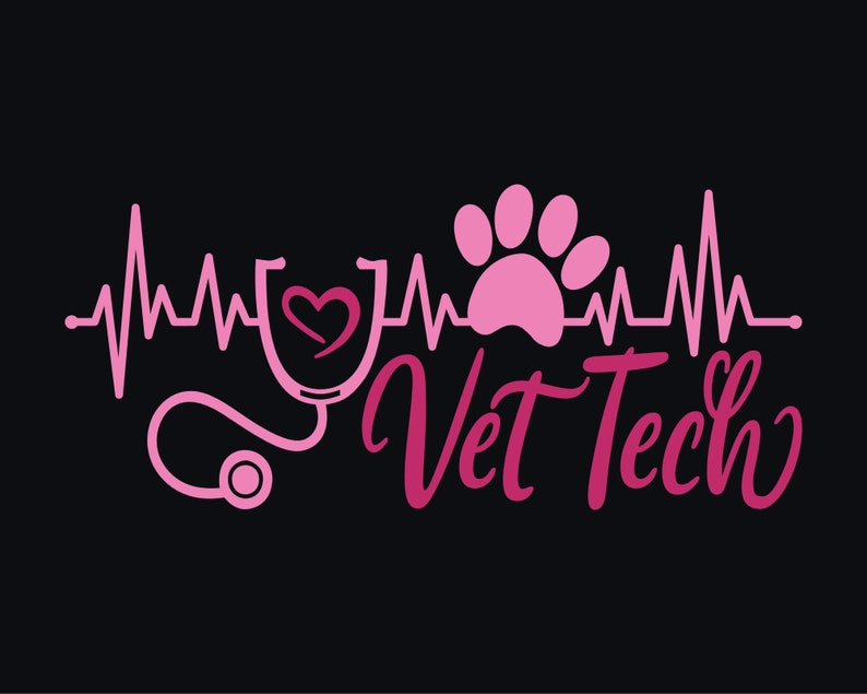 Vet Tech Vinyl Car Decal - Etsy