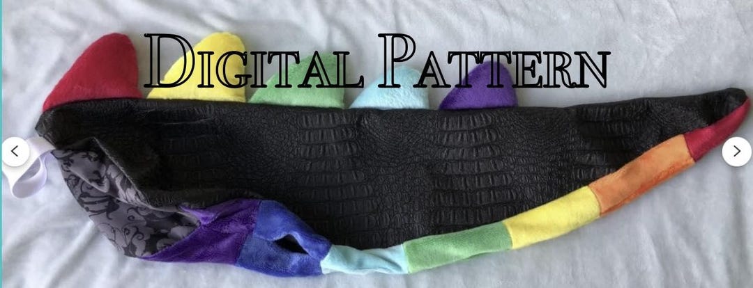 Wearable Dragon Tails (3 Sizes) Digital Pattern - Etsy