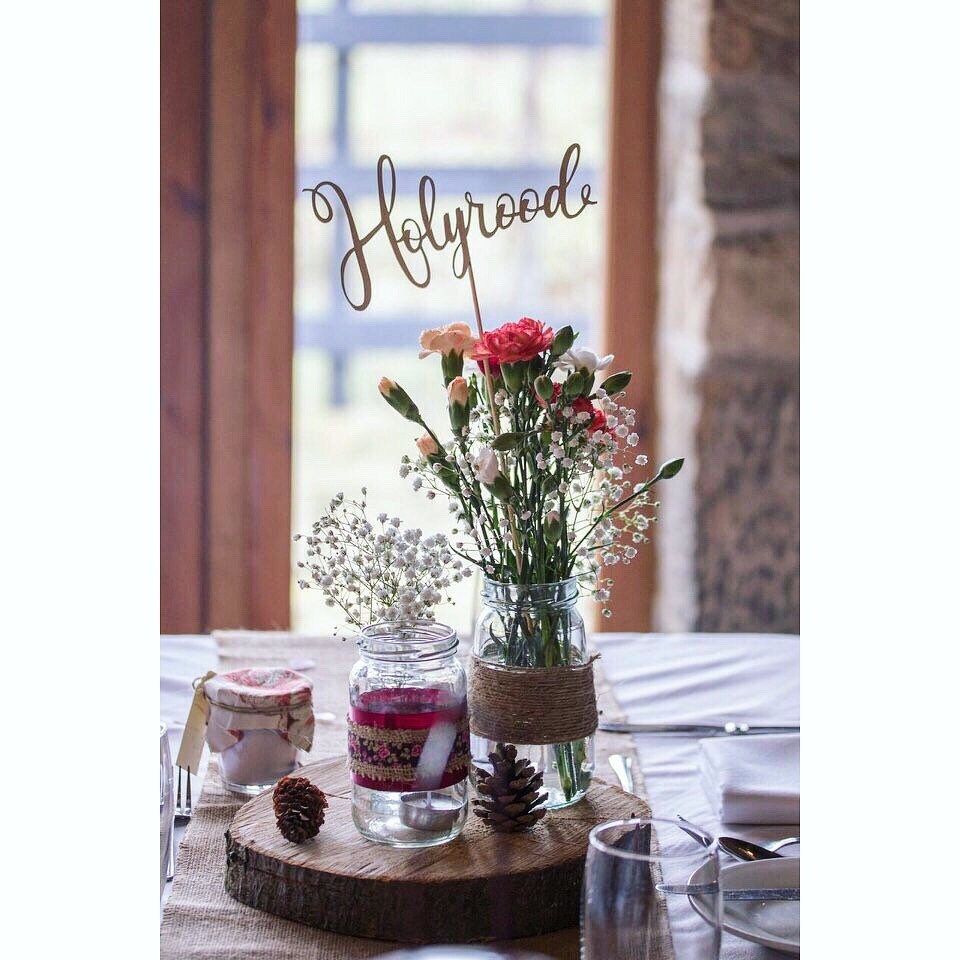 Personalised Wedding Table Name Centrepiece | Etsy UK