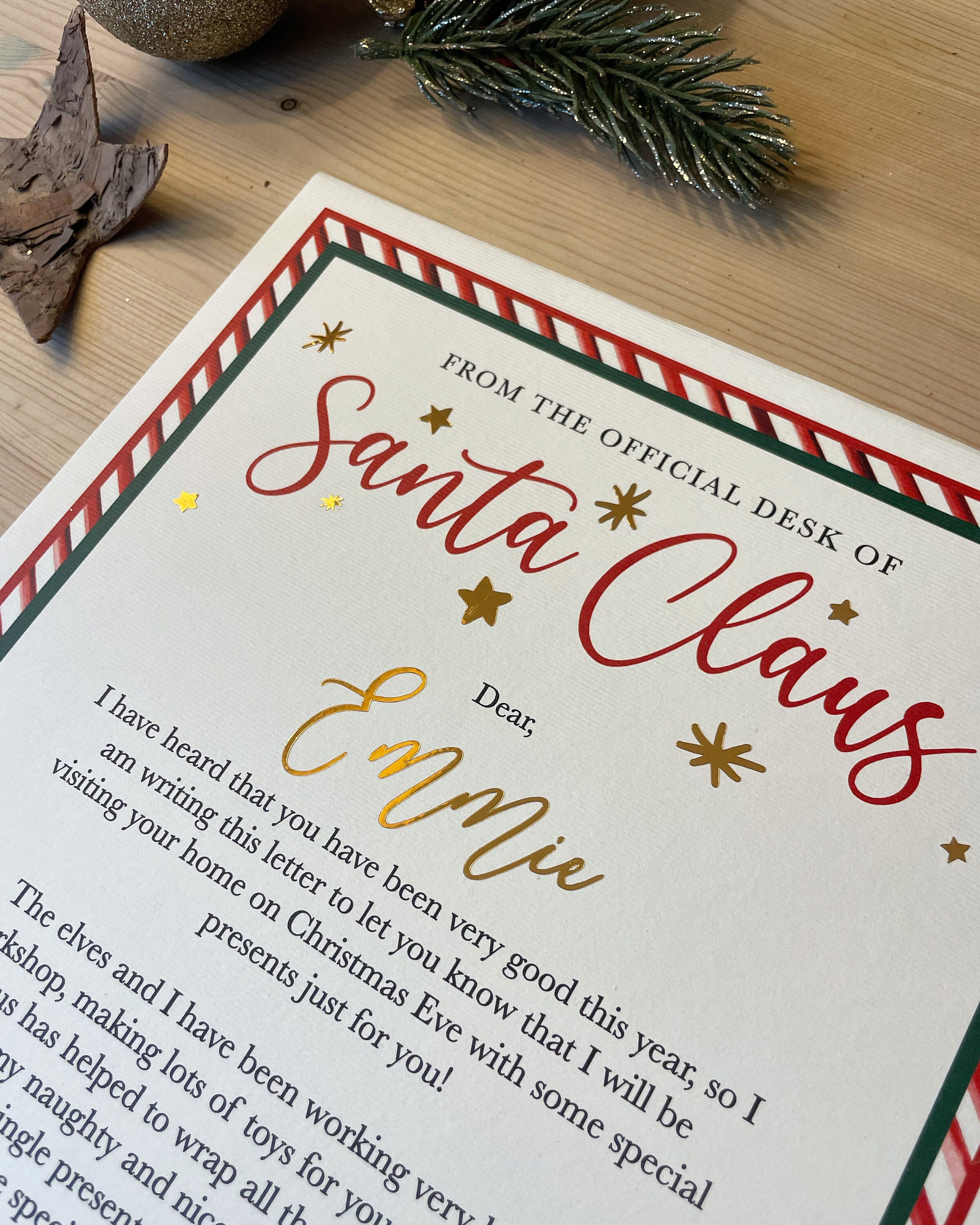 Personalised Letter From Santa Claus - Etsy