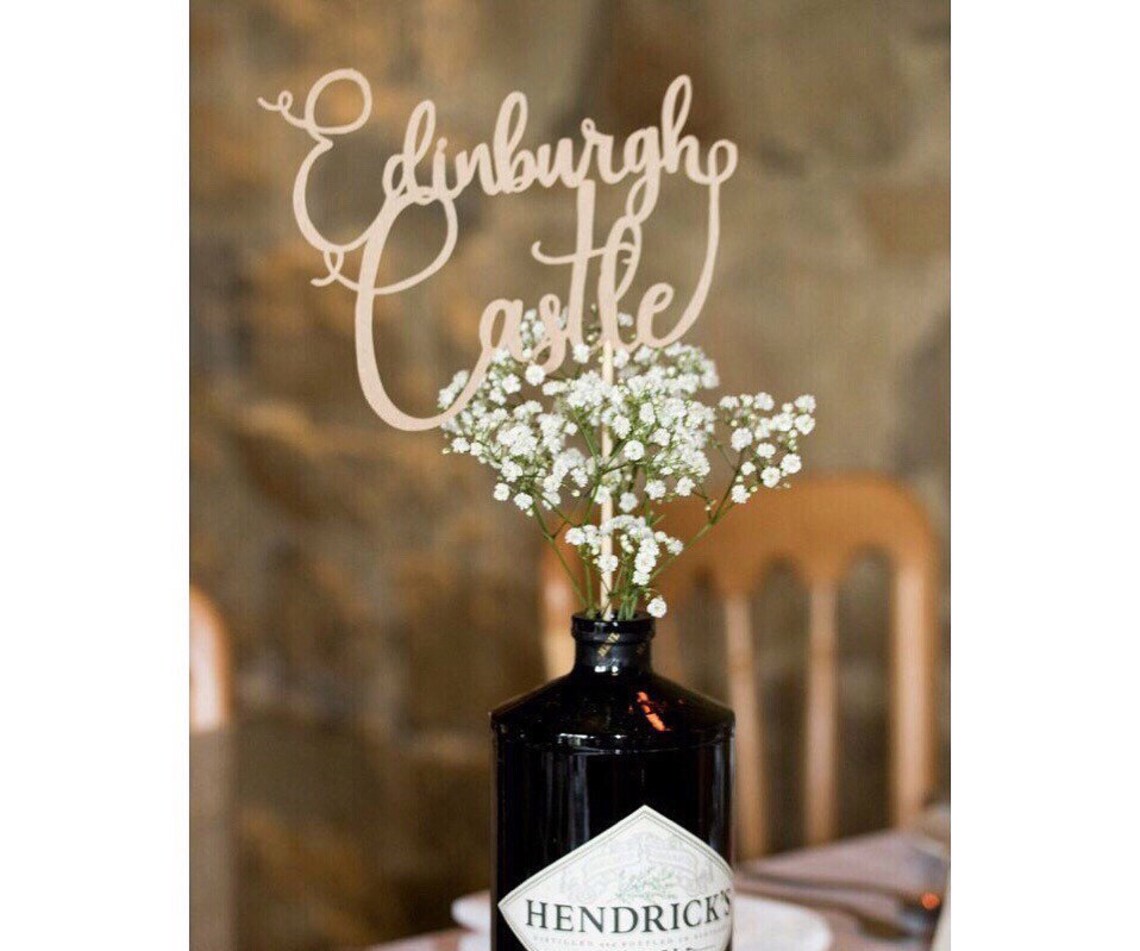 Personalised Wedding Table Name Centrepiece - Etsy UK