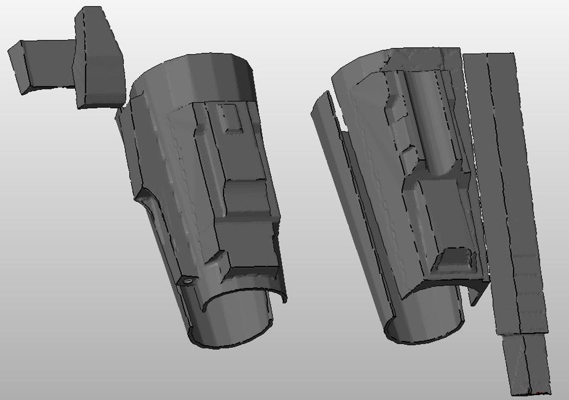 Boba Style Gauntlets From Pepakura Files - Etsy