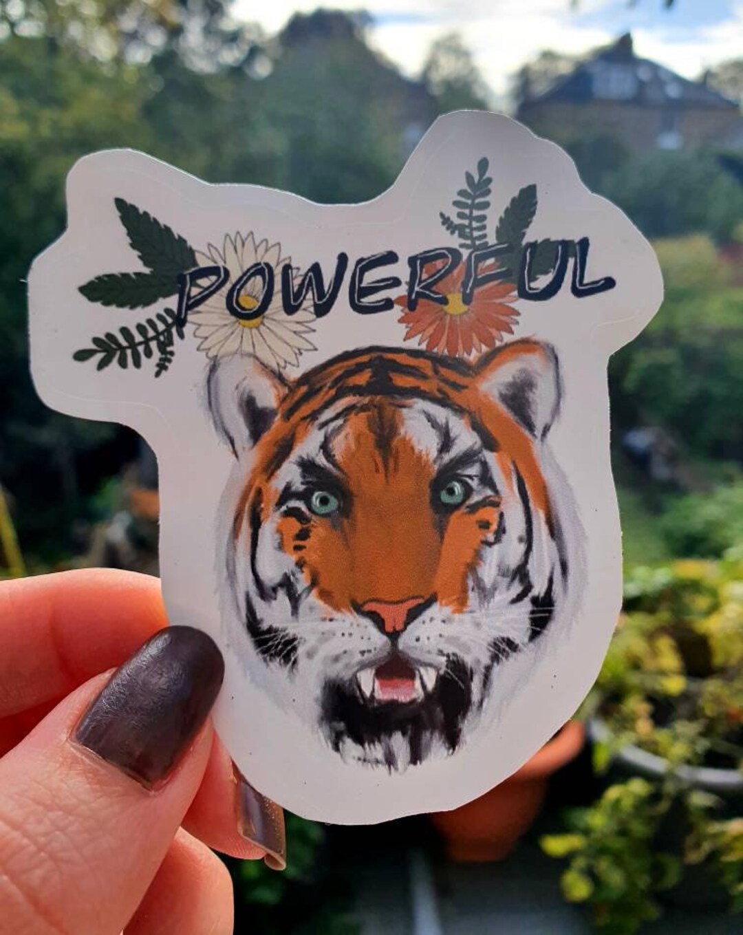 Tiger Sticker Gift Idea Powerful Sticker Self Love - Etsy