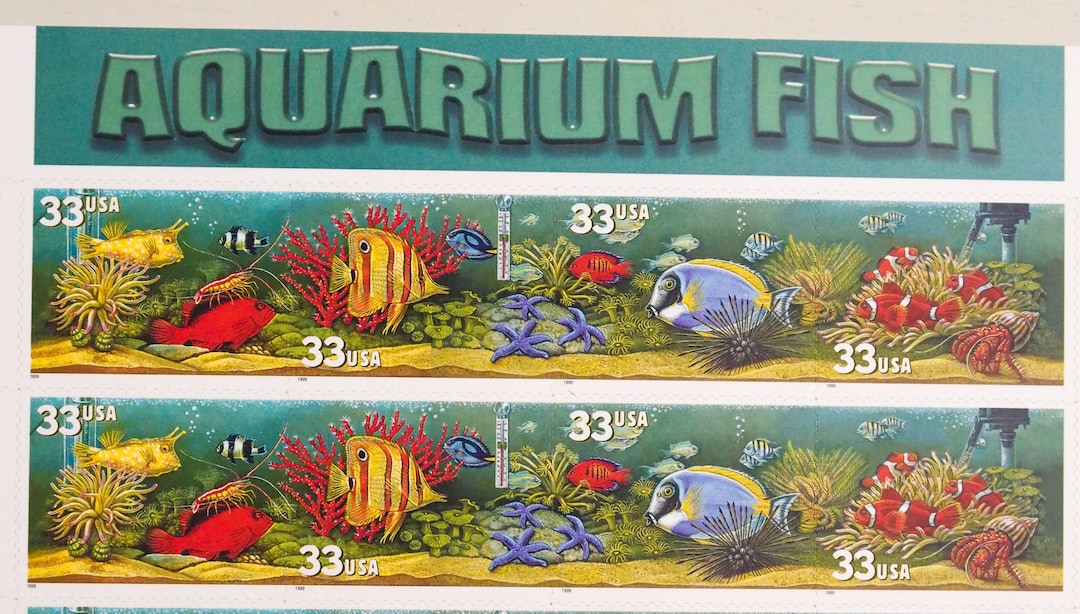 20 Aquarium Fish Postage Stamps, Tropical Fish Stamps, Coral Reef Fish ...