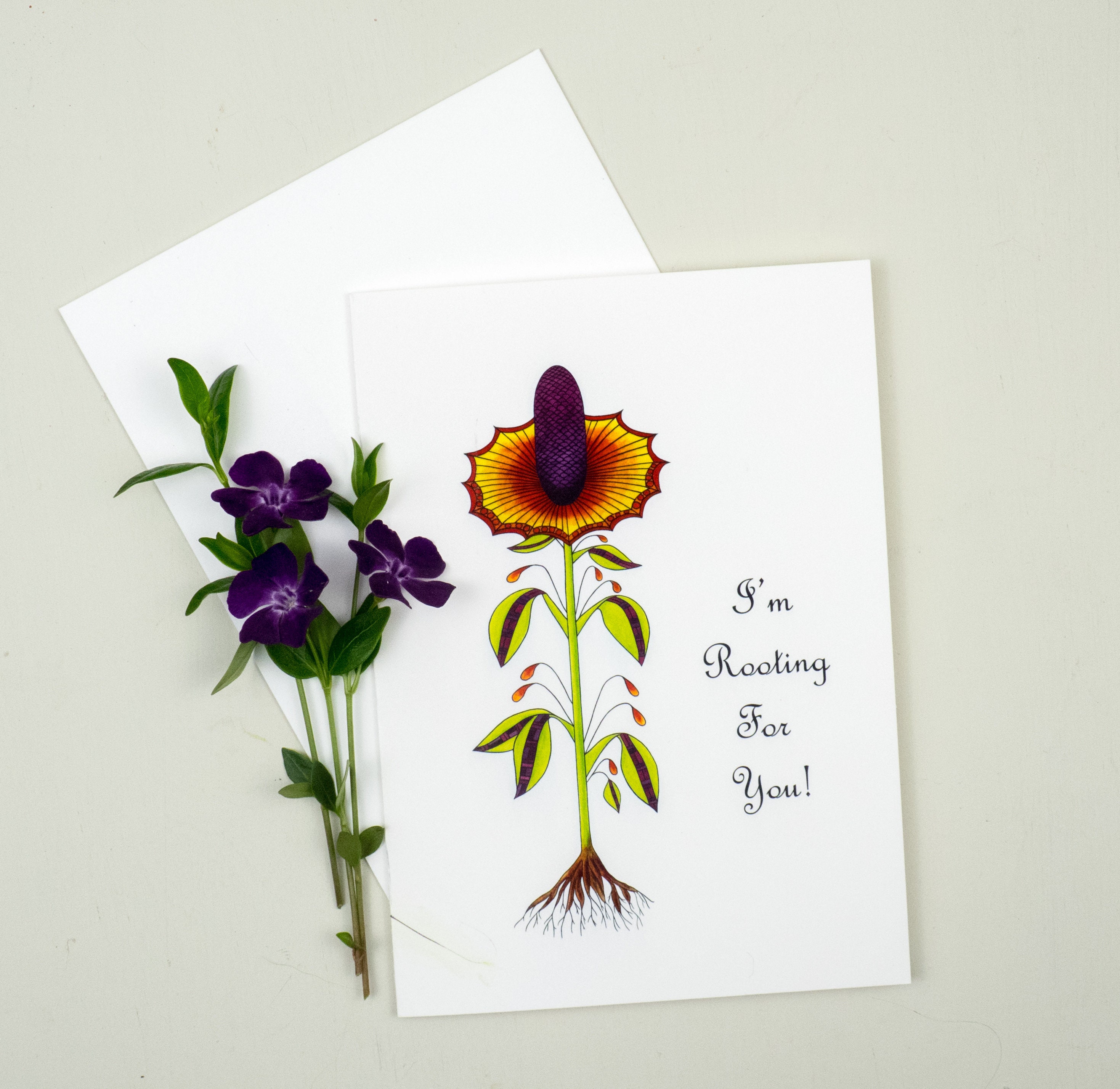 Encouragement card Rooting for you card Good luck card | Etsy