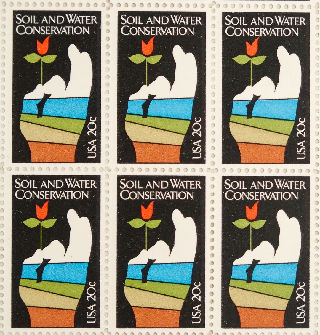 25 Soil and Water Conservation Stamps, Conservation Postage ...