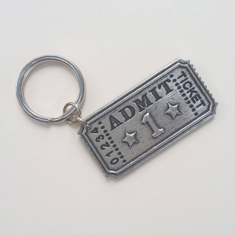 Admit One Ticket Pocket Token, Pewter Pocket Charm, 2 1/16 X 1 1/16 X 1 ...