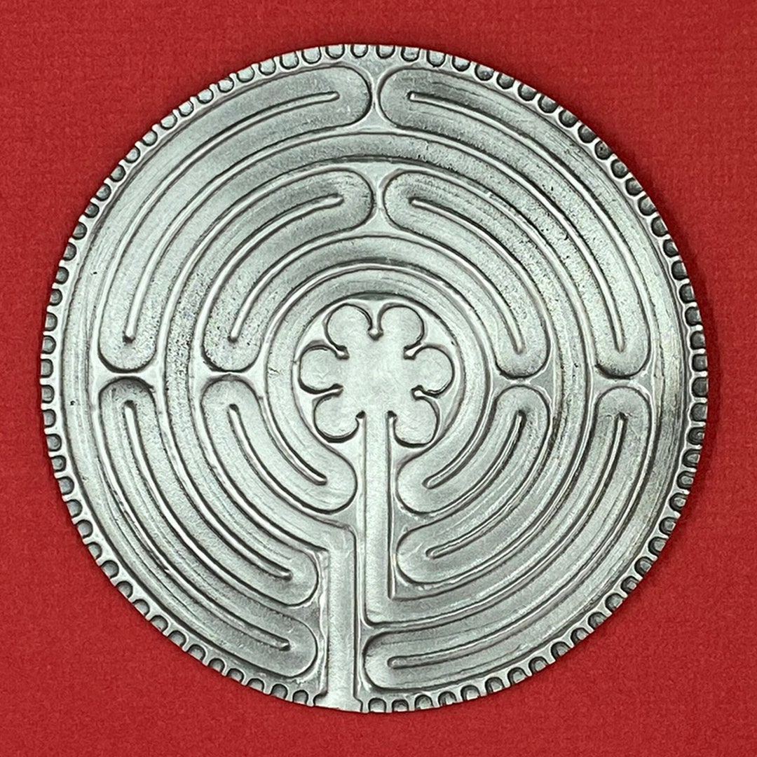 Chartres Finger Labyrinth, 4 3/8" Wide X 1/8" Deep, Cynthia Webb ...