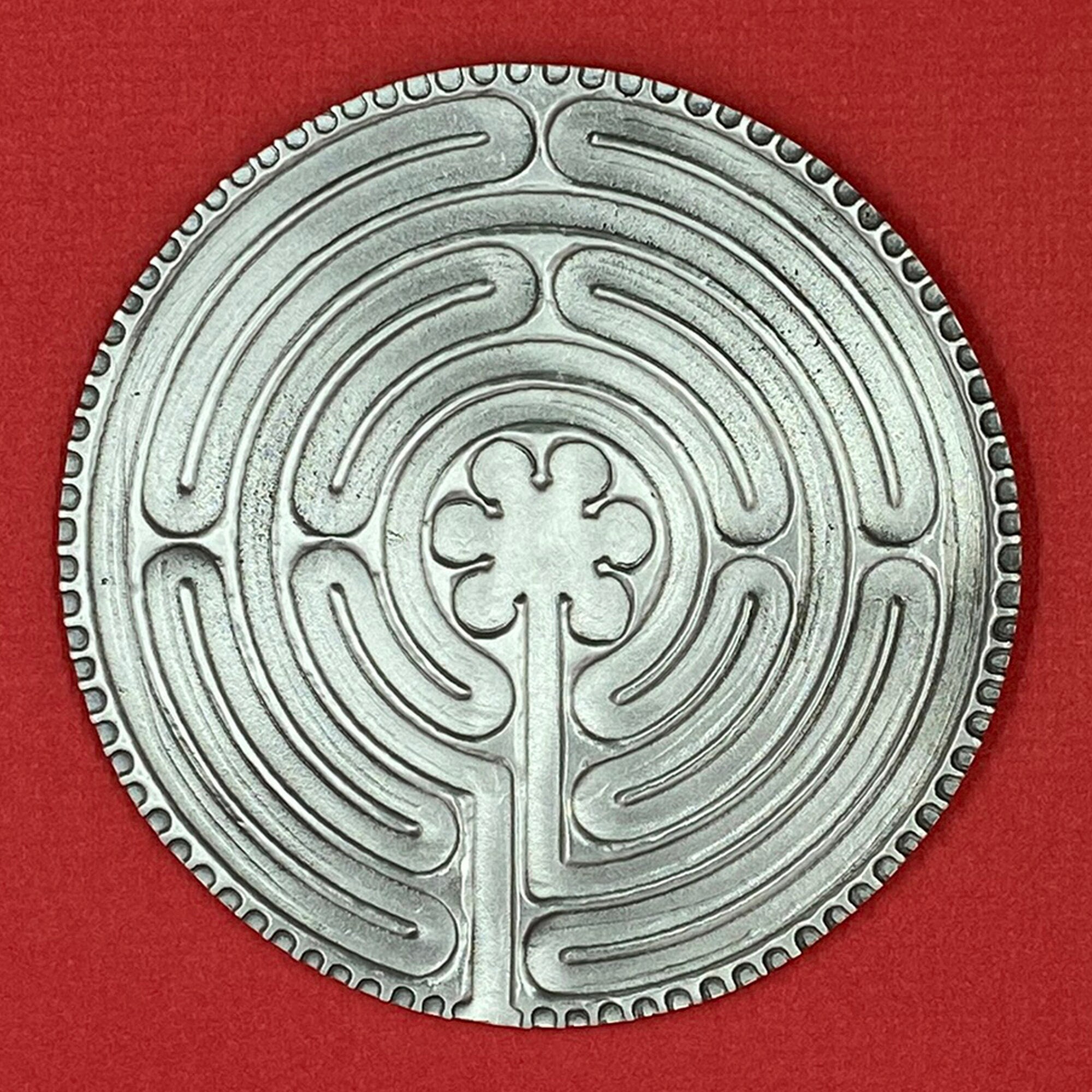 Chartres Finger Labyrinth, 4 3/8" Wide X 1/8" Deep, Cynthia Webb ...