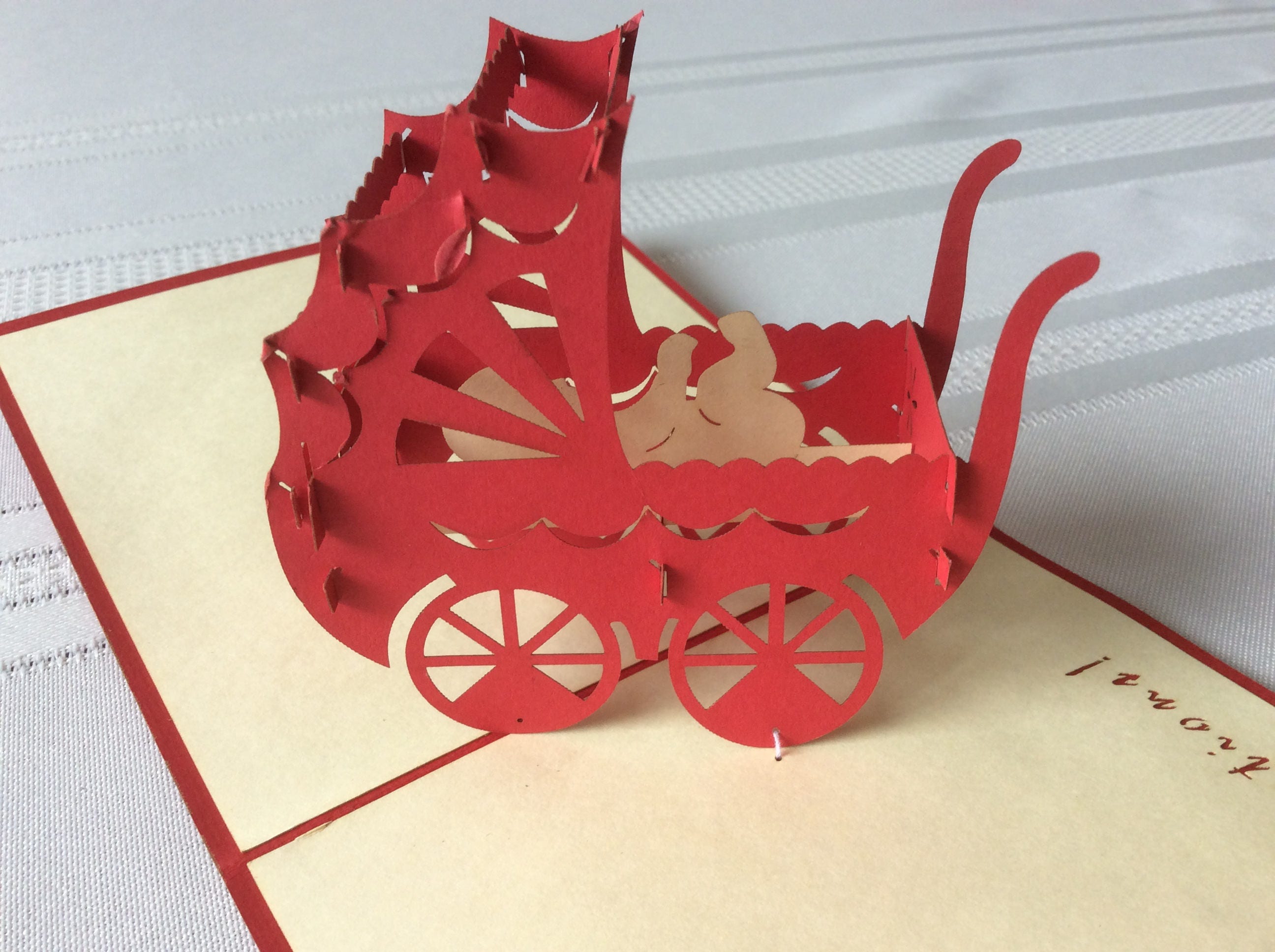 NEW BABY Pop-up Card - Etsy