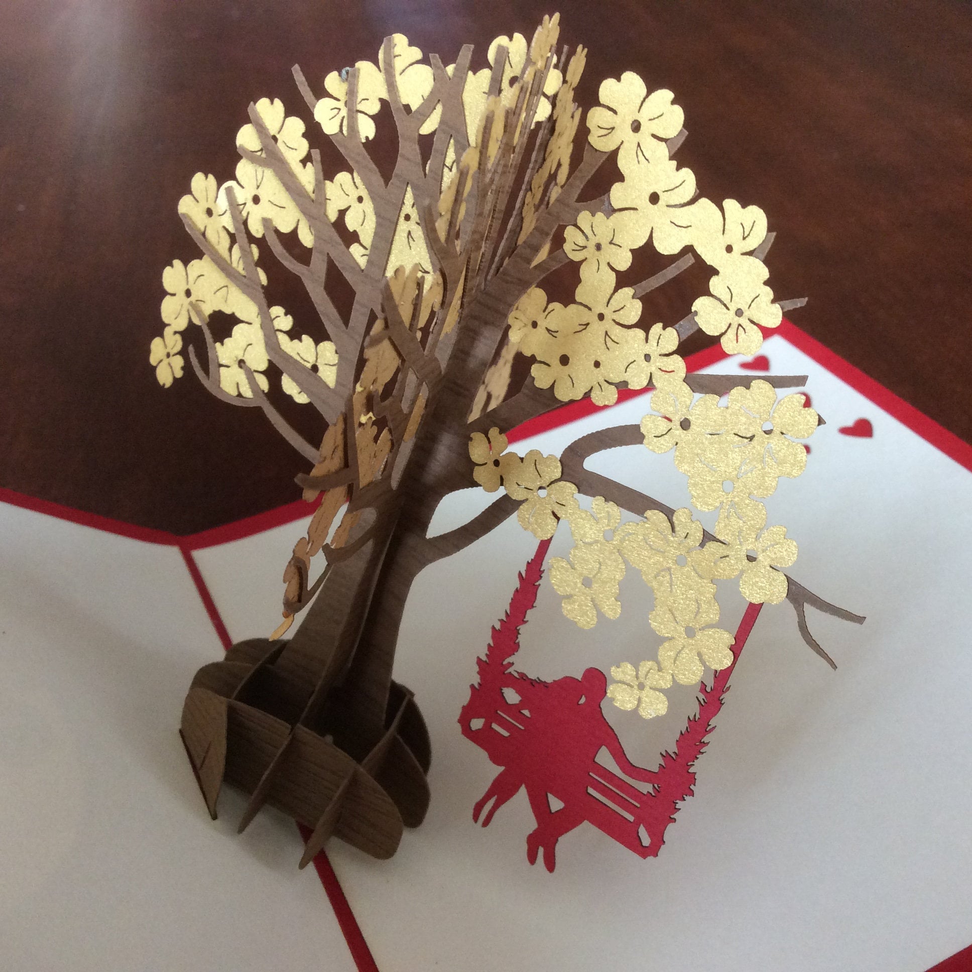 SWING TREE Pop up Card - Etsy