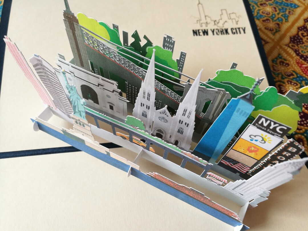 New York Pop up Card - Etsy