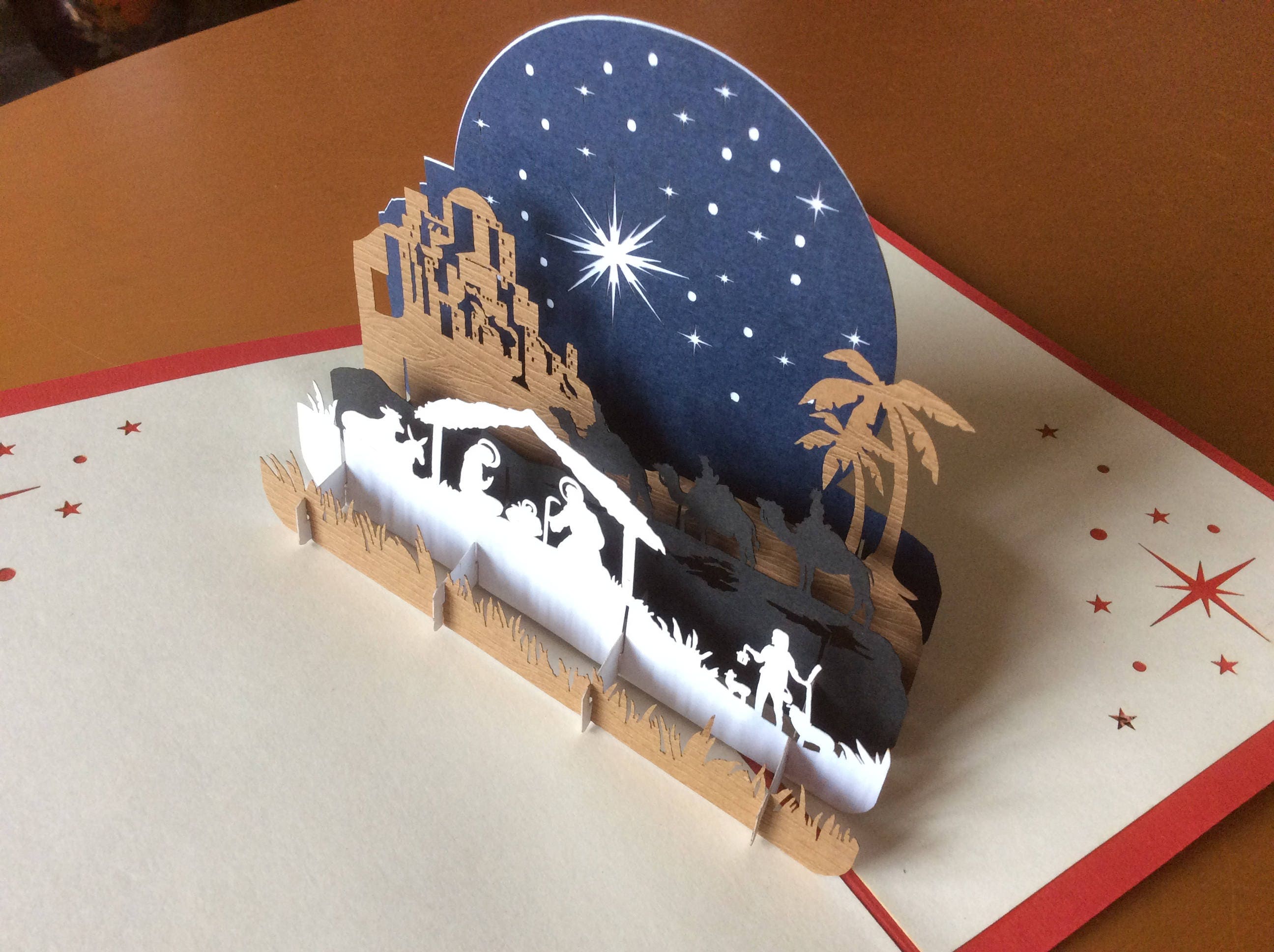 CHRISTMAS CRIB Pop up Card - Etsy