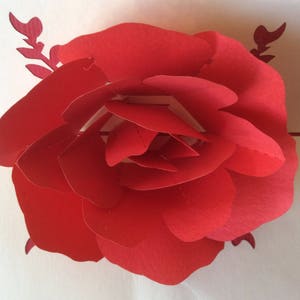ROSE Pop-up Card - Etsy