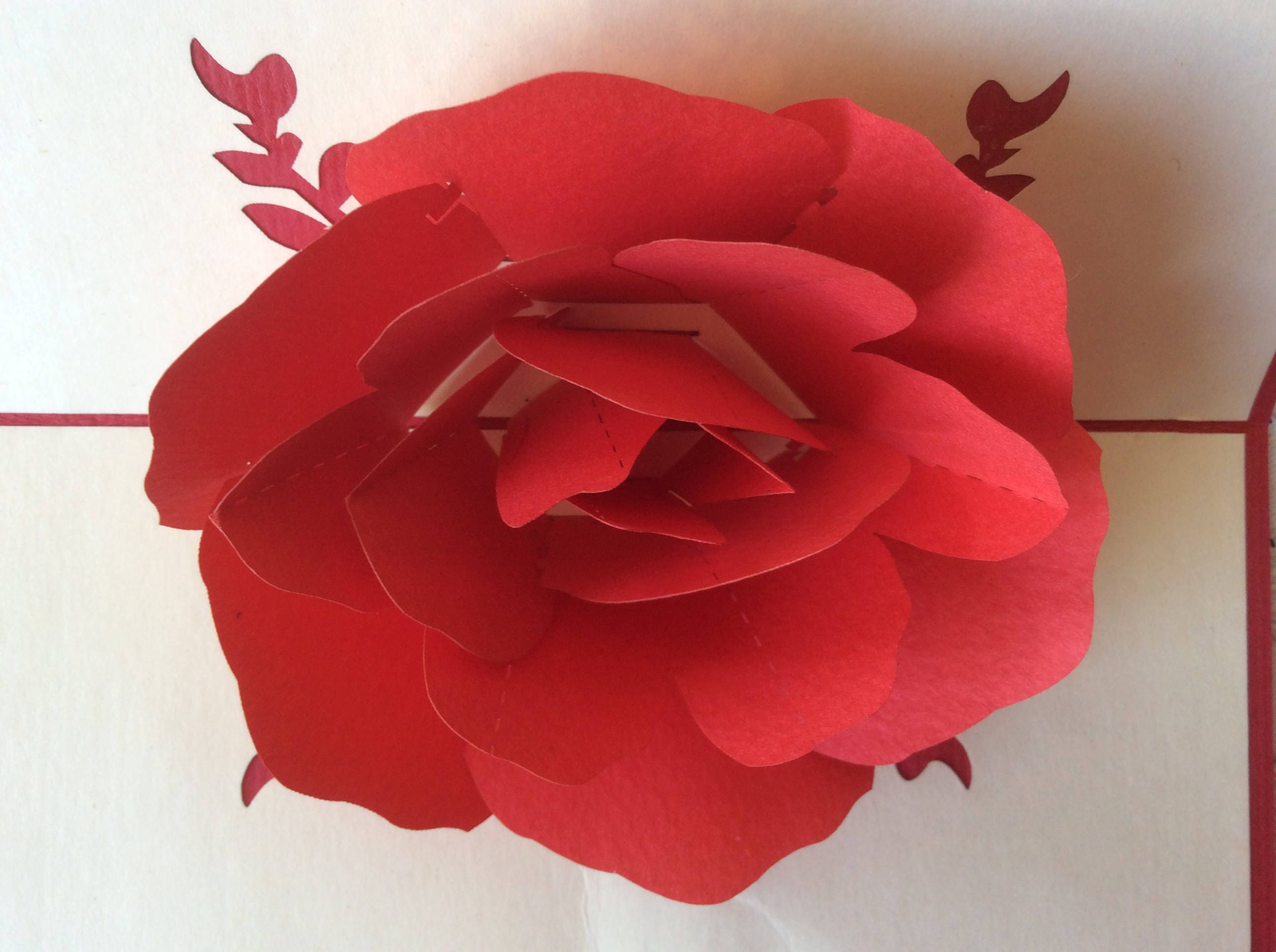 ROSE Pop-up Card - Etsy