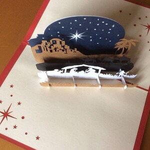 CHRISTMAS CRIB Pop up Card - Etsy