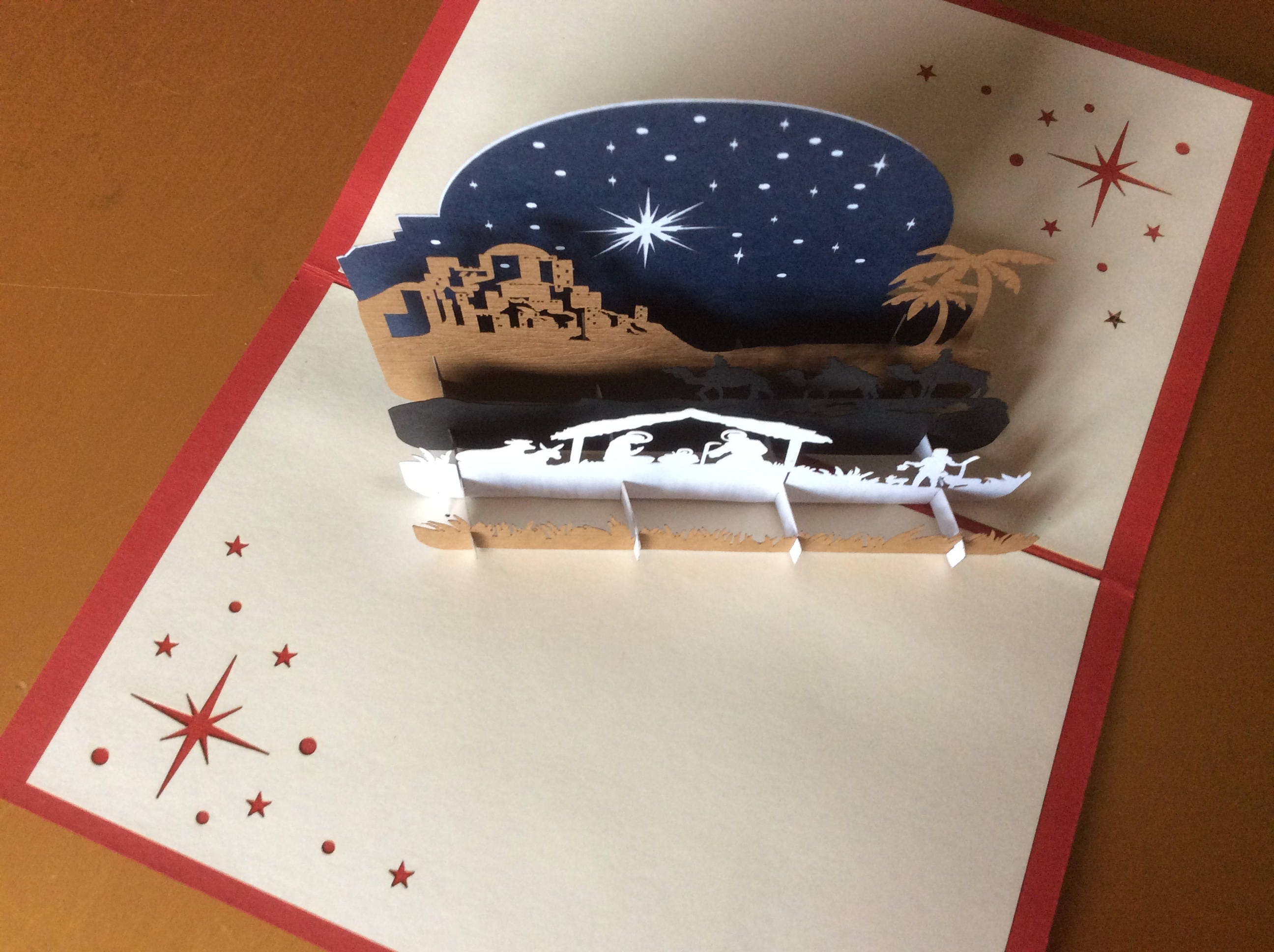 CHRISTMAS CRIB Pop up Card - Etsy
