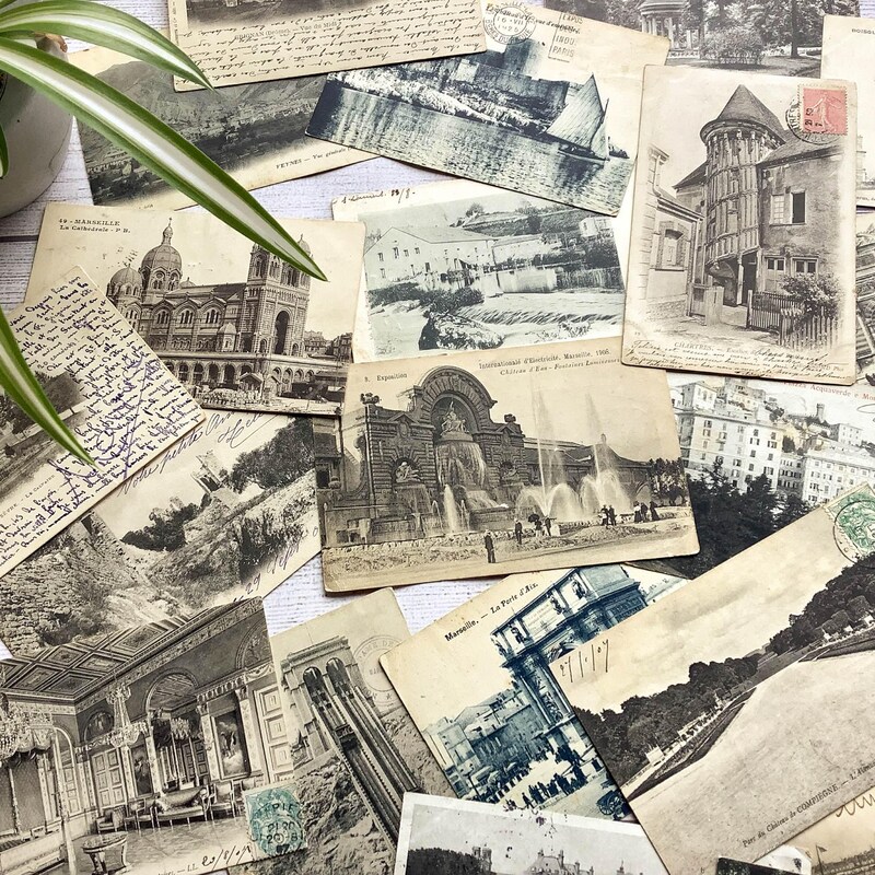 French Postcards - Etsy
