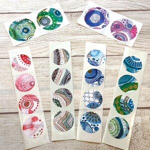Fun Abstract Art Stickers for Junk Journal Gift for Artist Cardmaking ...