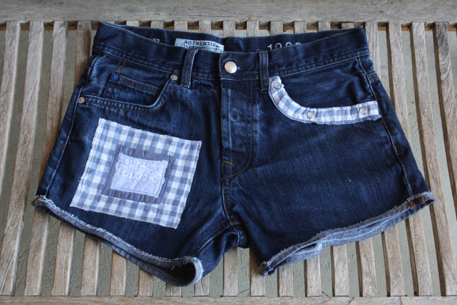 Upcycled Shorts Patched Shorts Festival Clothing Summer | Etsy