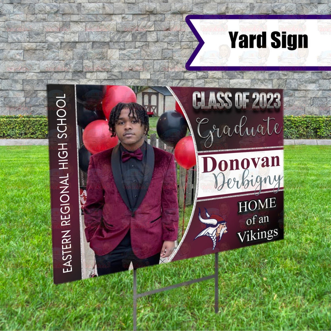 Graduation Yard Sign Rockin' Vinyl Creations - Etsy