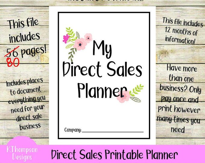 Direct Sales Order Invoice Form Direct Sales Planner Chevron Business ...