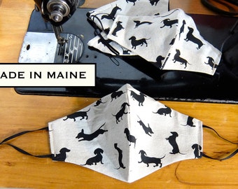 Dachshund Face Mask - Etsy