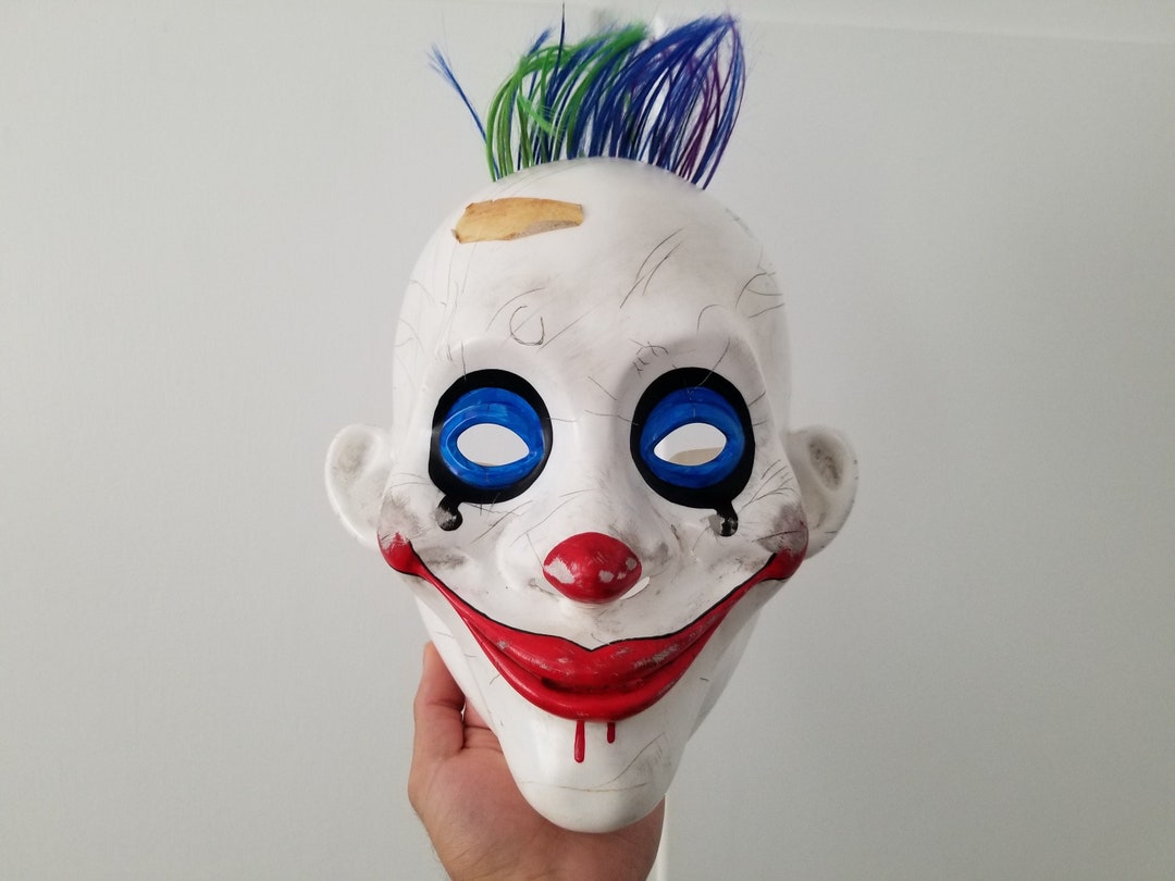 The Dark Knight 'grumpy' Clown Mask Prop Replica - Etsy