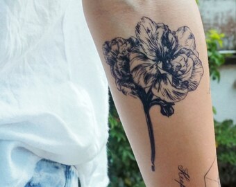 Floral tattoo | Etsy