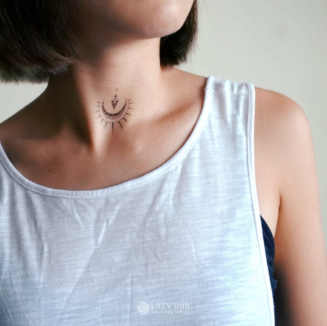 Bohemian Tattoo Moon Tattoo Blue Tattoos Star Tattoo Galaxy - Etsy Hong ...