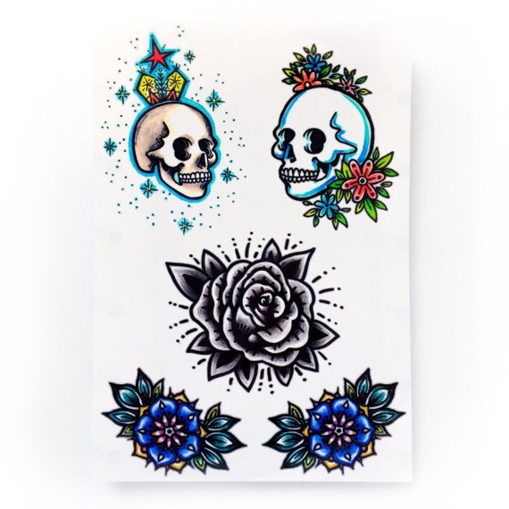 Vintage skull tattoo | Orangetattooshop.com