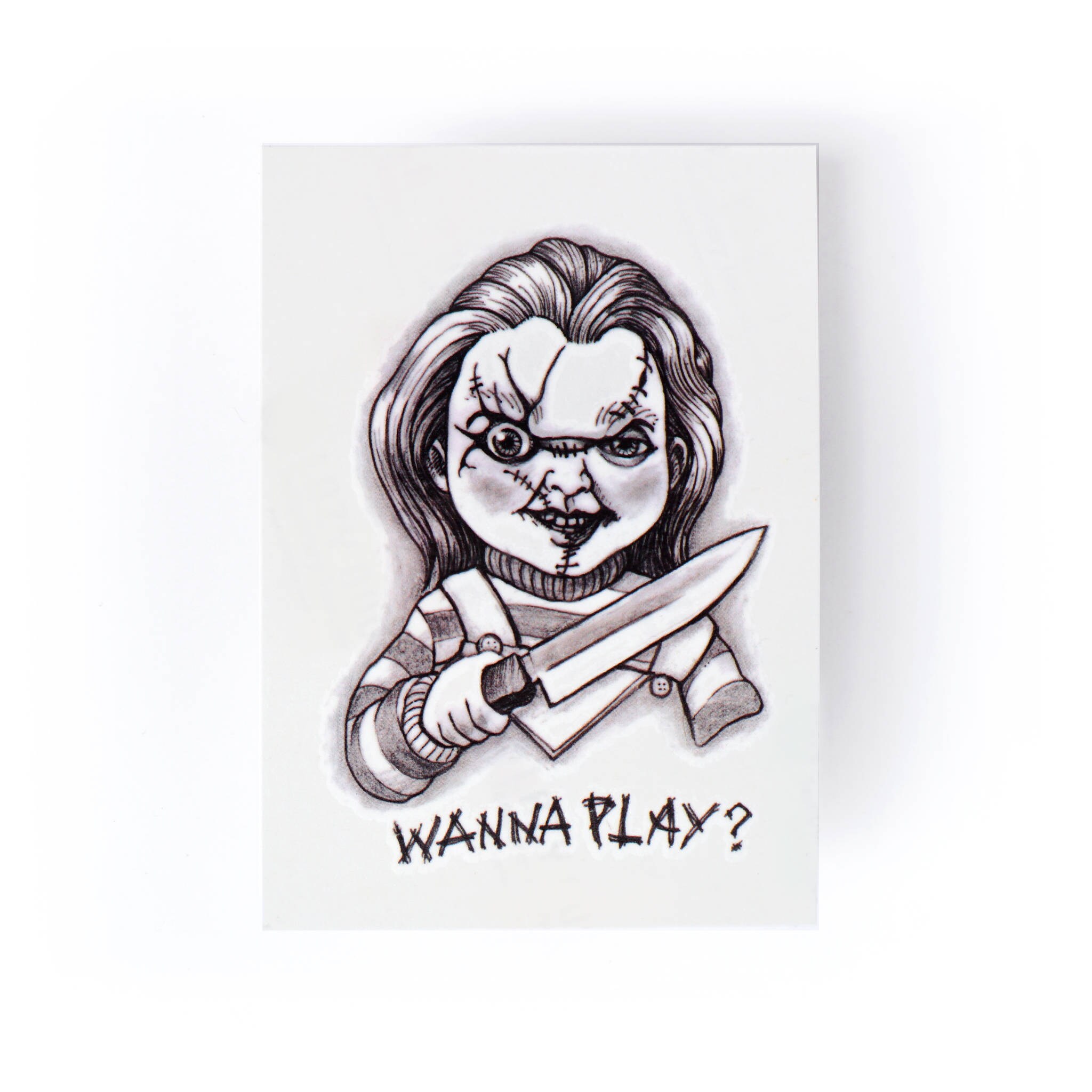 Chucky Drawing Tattoo