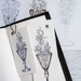 Smoke in the Glass Temporary Tattoo Sticker Illustrative Tattoo Flash ...