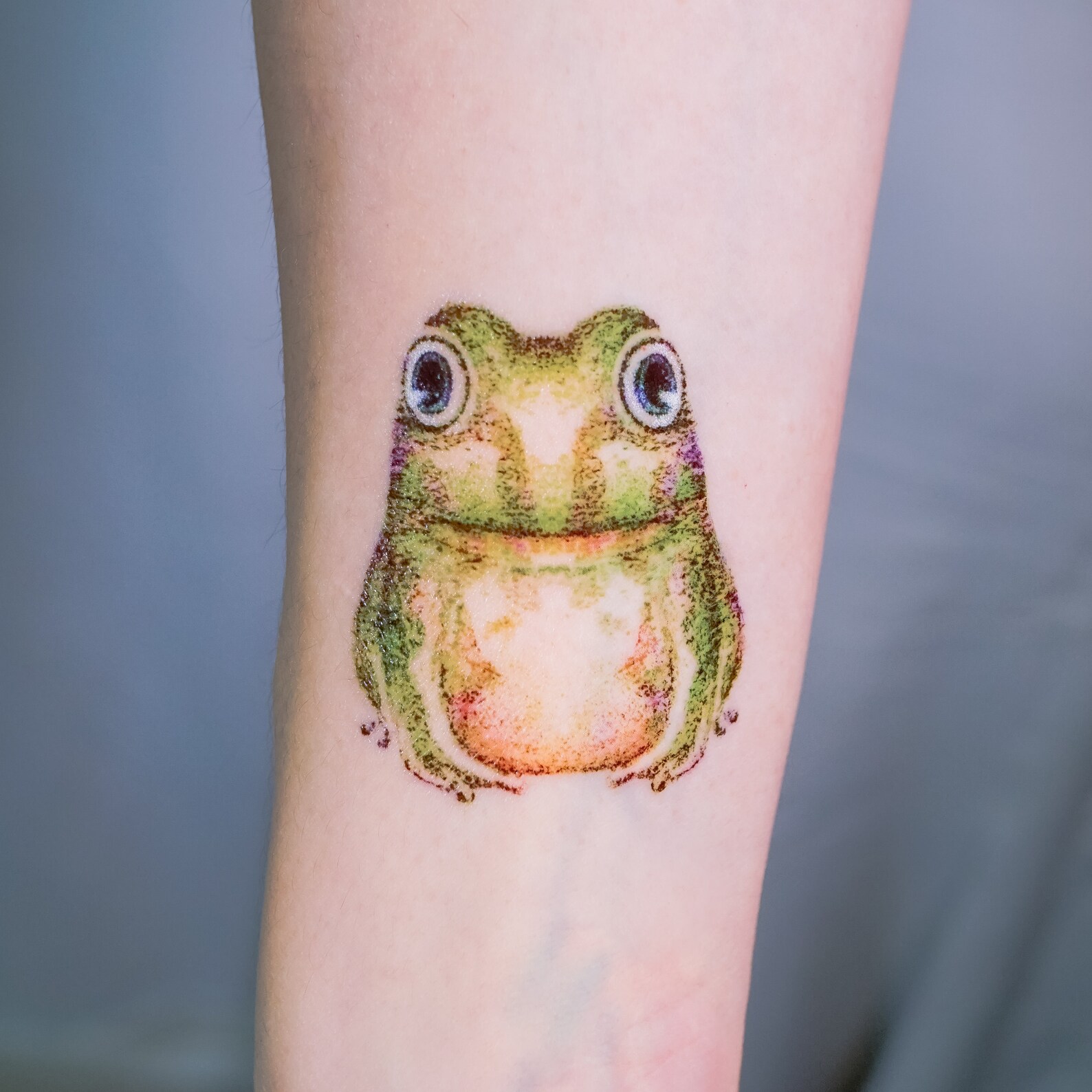 Dotwork Style Frog Temporary Tattoo Sticker Animal Symbol of Good Luck ...