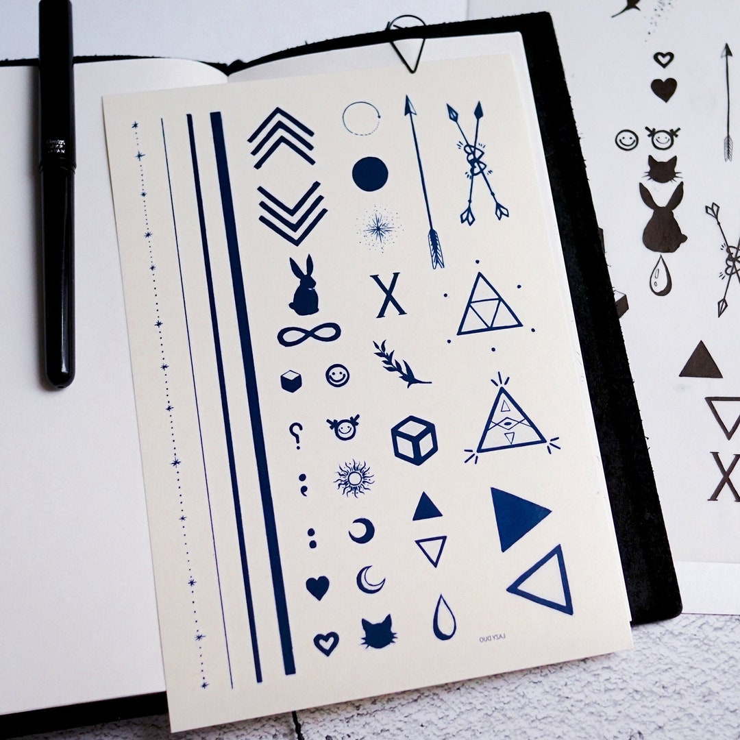 Minimal Tattoos Symbol Tattoos Realistic Temporary Tattoo Long Lasting ...