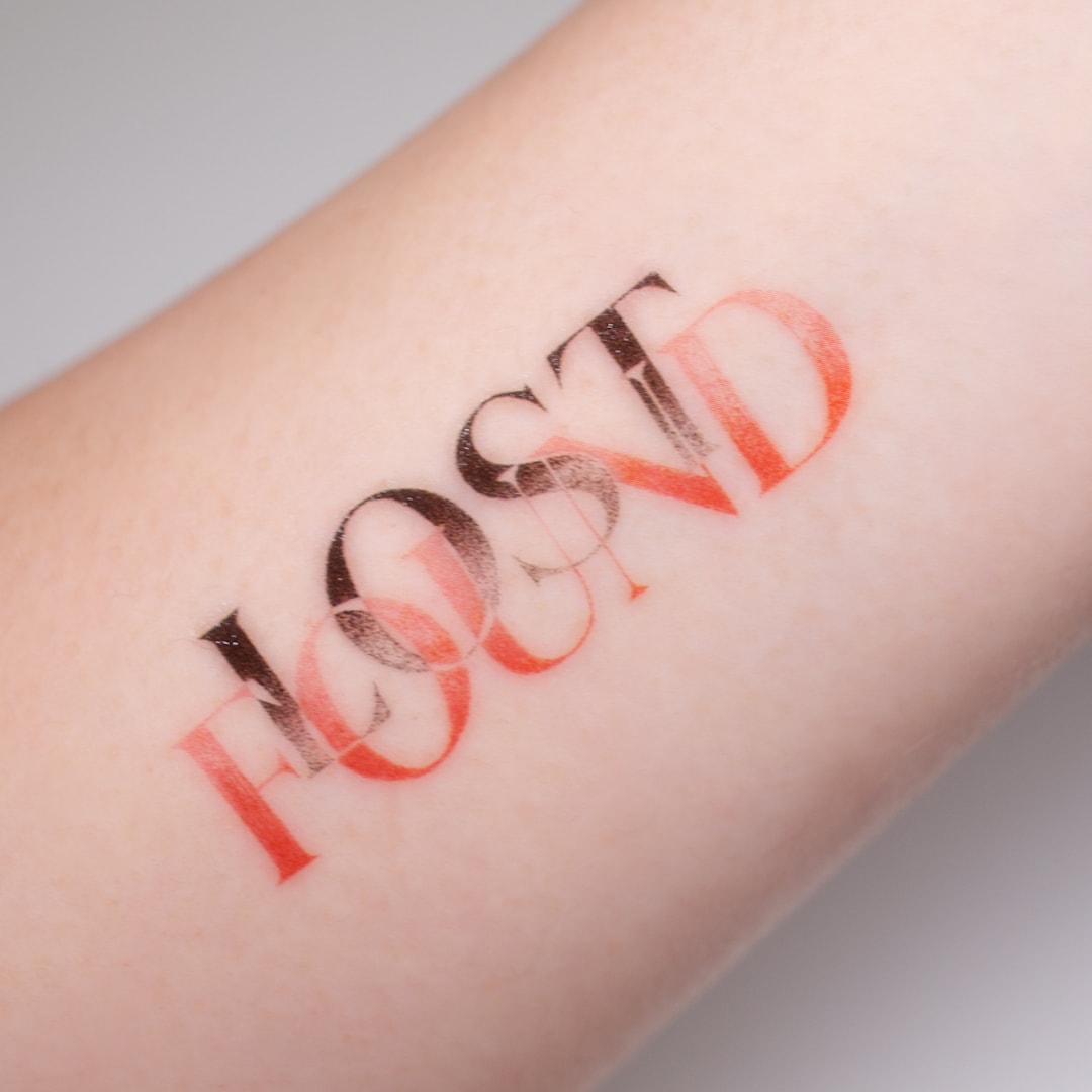 Lost and Found Quote Lettering Temporary Tattoo Sticker Festival ...