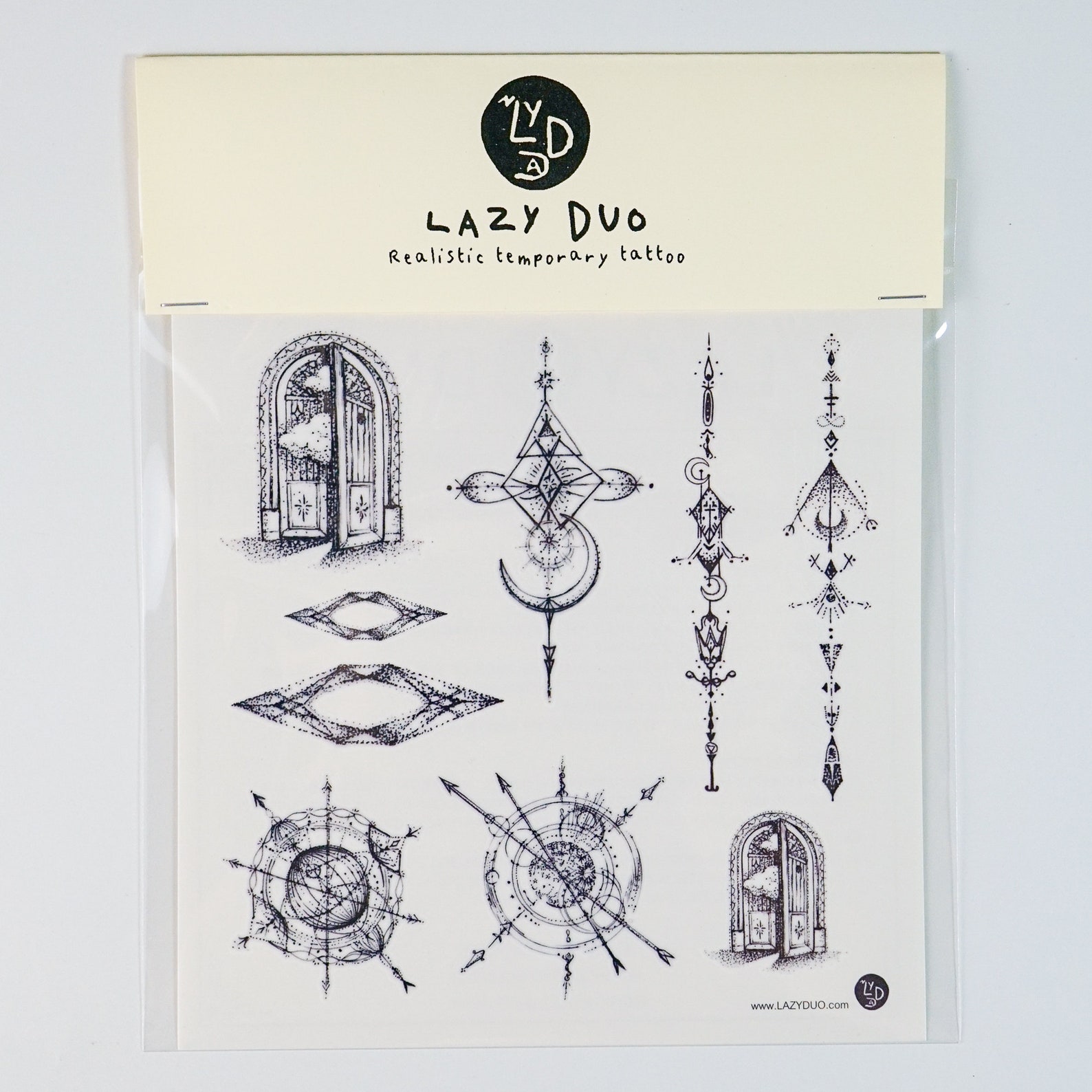 Compass tattoo Moon Tattoo Symbol tattoos Galaxy tattoo Small | Etsy