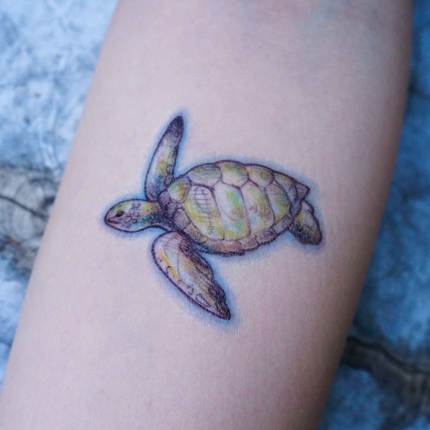 Baby Sea Turtle Tattoo