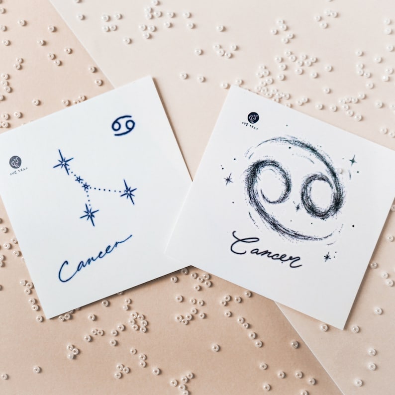 Cancer Horoscope Cancer Constellation Zodiac Sign Star | Etsy