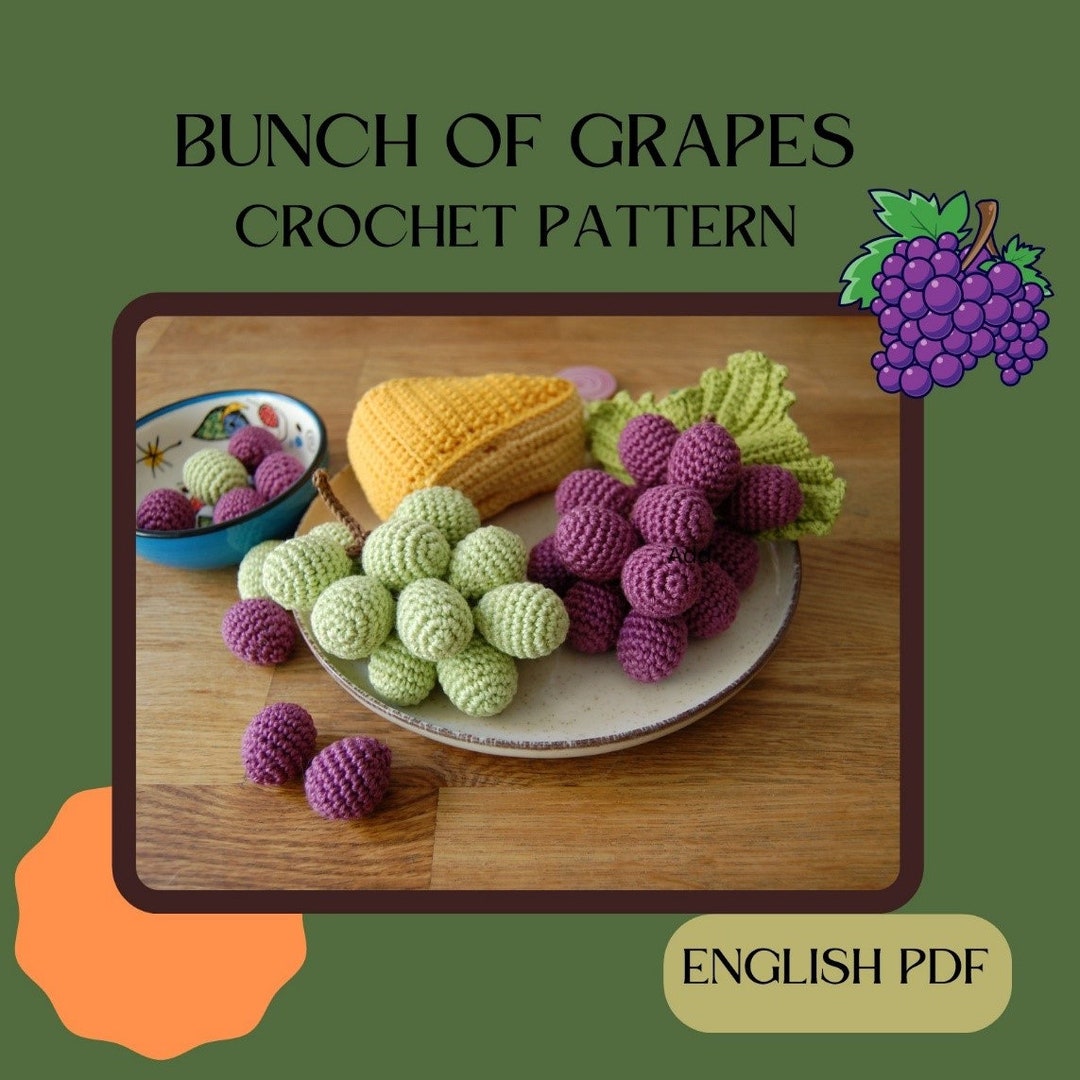 Crochet Grapes-pdf Pattern for Beginners - Etsy