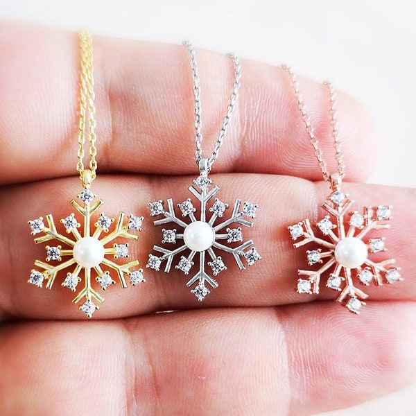 Pearl Snowflake - Etsy