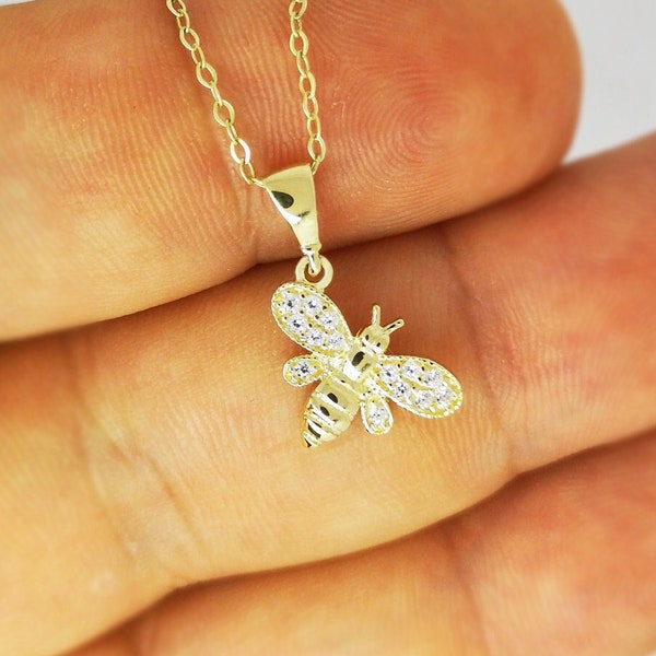 Bee Necklace - Etsy