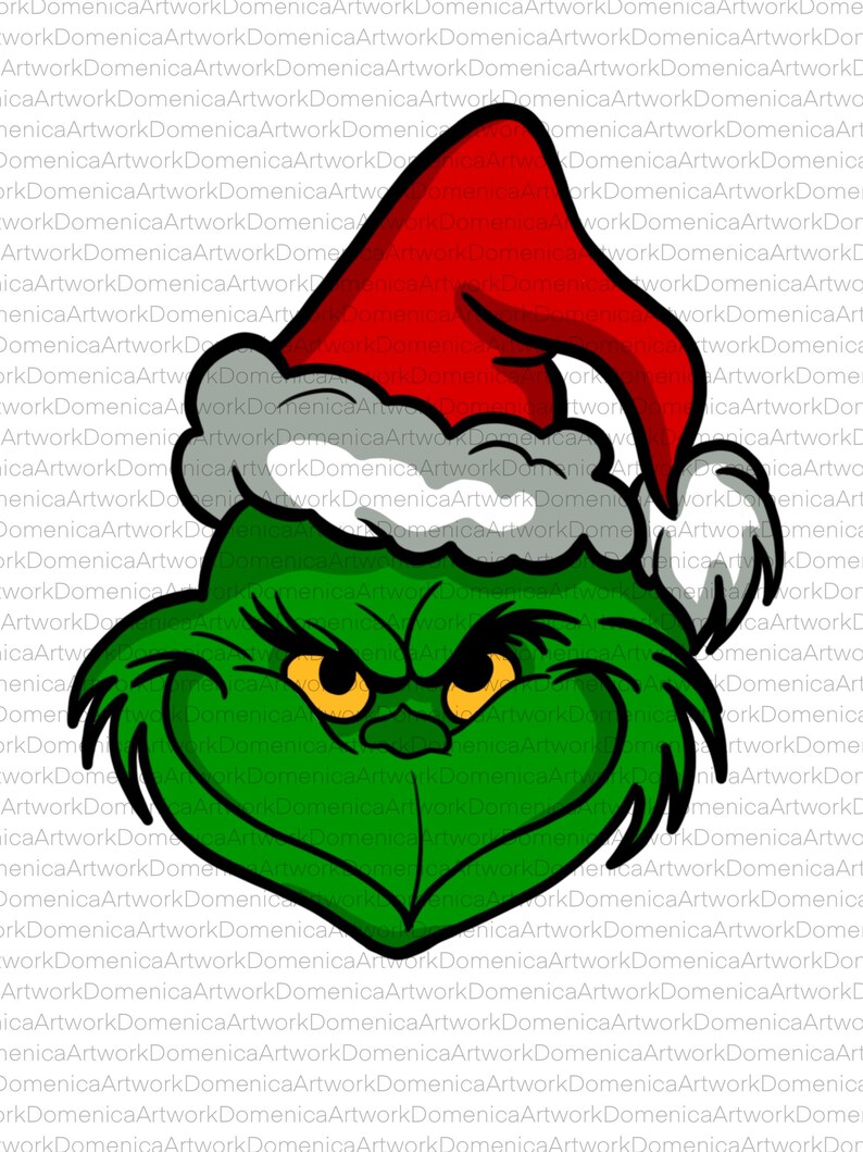 The Grinch Png the Grinch Cut File Grinch Face - Etsy