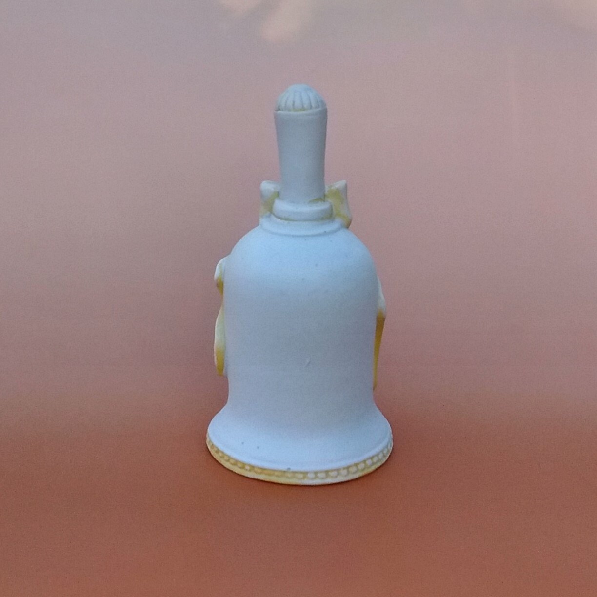 Vintage Ceramic Bell, Dinner Bell, Home Accessory, Unglazed Ceramic ...