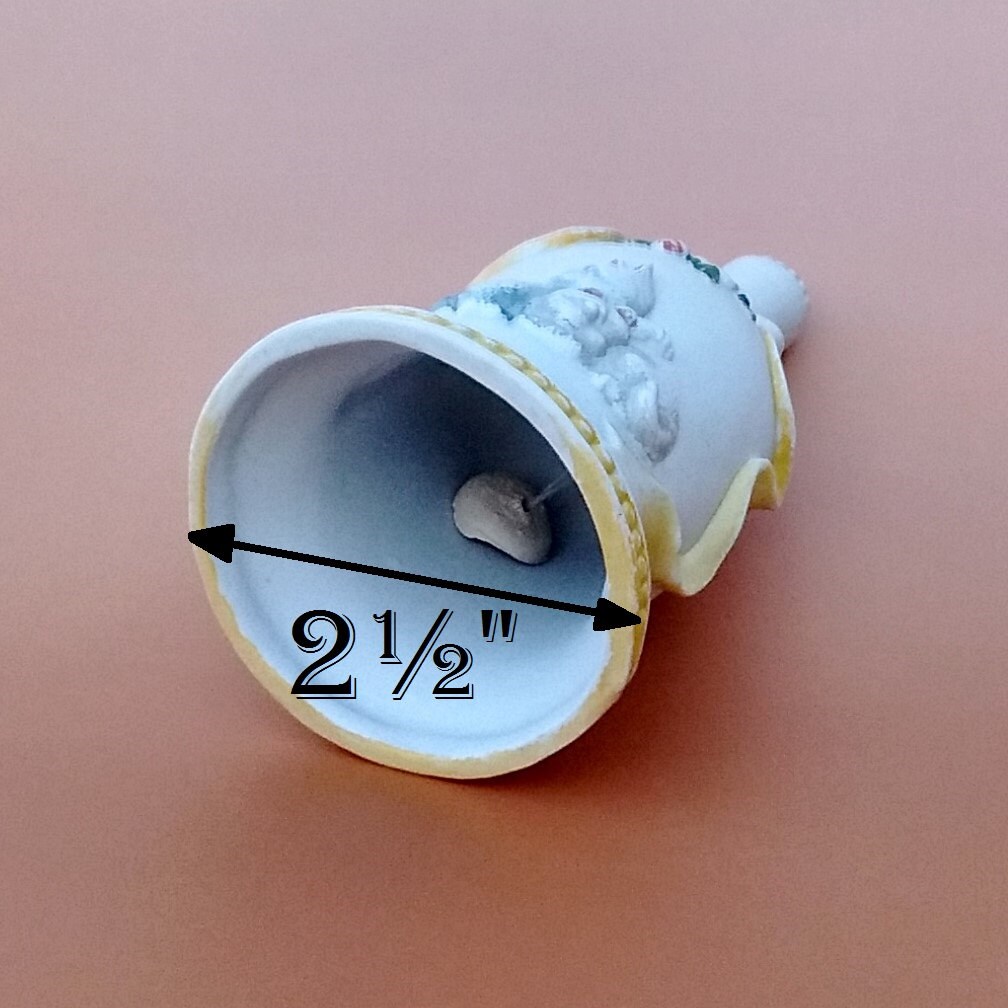 Vintage Ceramic Bell, Dinner Bell, Home Accessory, Unglazed Ceramic ...