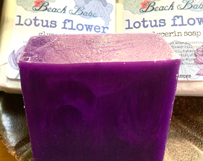 Lotus Flower Glycerin Soap - Etsy